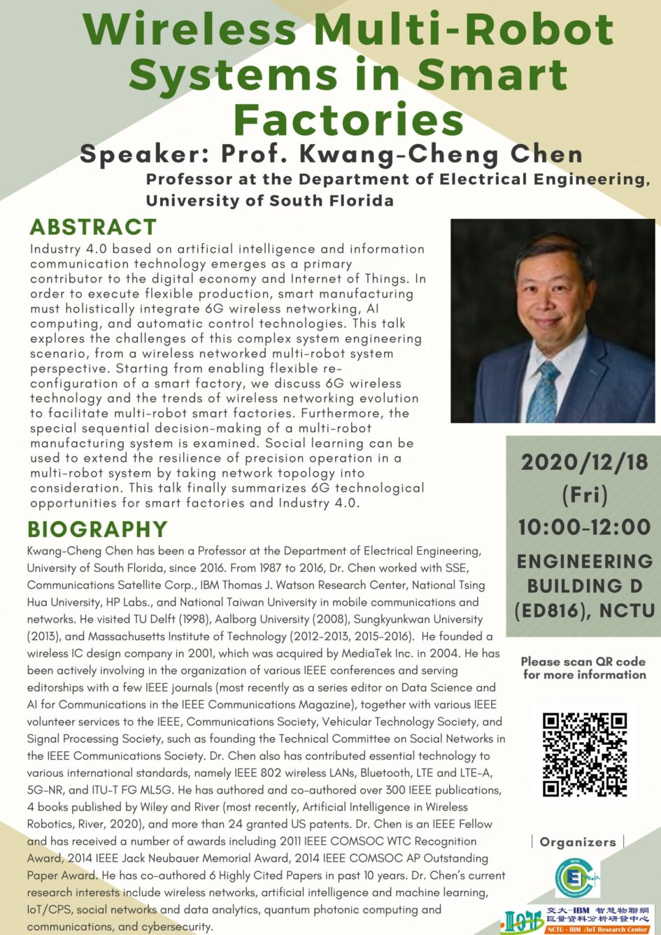 Wireless Multi-Robot Systems in Smart Factories – IBM智慧物聯網與巨量資料分析研發中心